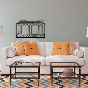 Ancient Rome Wall Art, Athens Metal Wall Decor, Wall Hanging, Metal ...