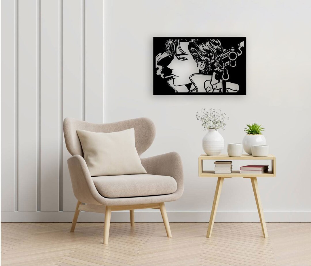 Shooting Man Metal Wall Art, Pop Art Metal Wall Decor, Man Face Wall ...