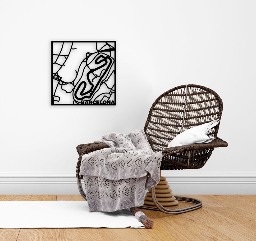 F1 Metal Wall Art, Formula One Metal Wall Decor, Spanish Grand Prix ...