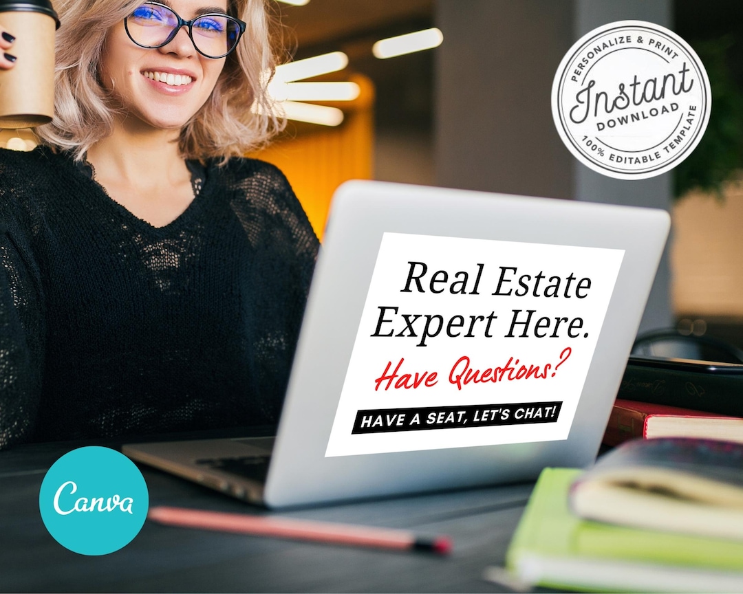 Real Estate Expert Sticker, Real Estate Sticker, Real Estate Laptop ...