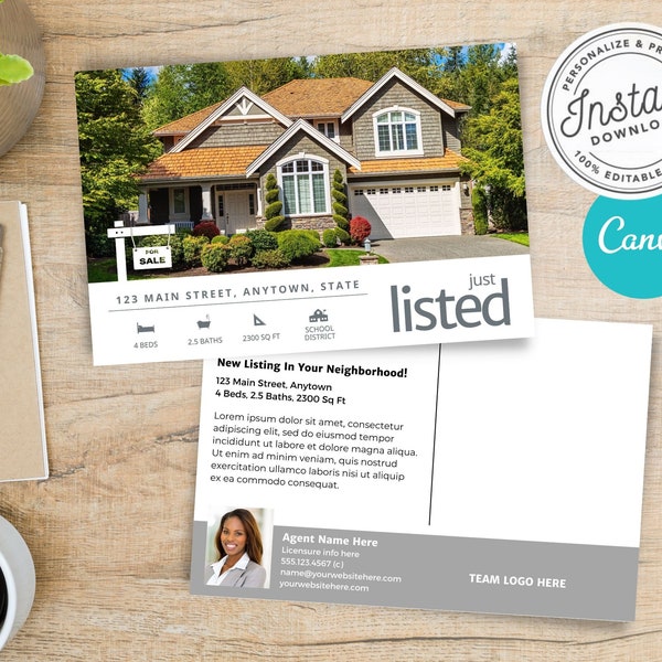 Realtor Postcards - Etsy