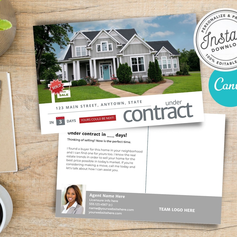 Under Contract Template - Etsy