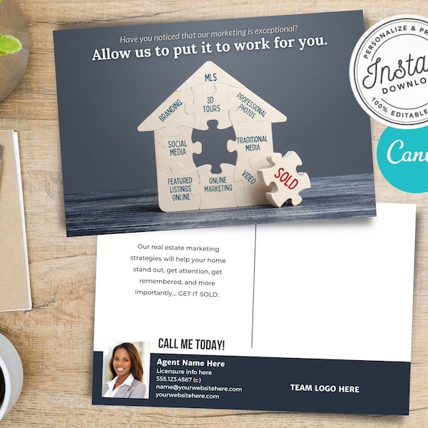 Realtor Postcards - Etsy