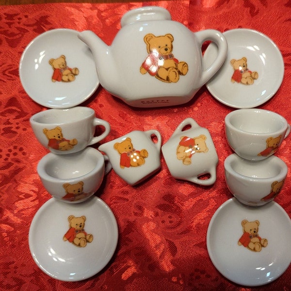 Bear Tea Set - Etsy