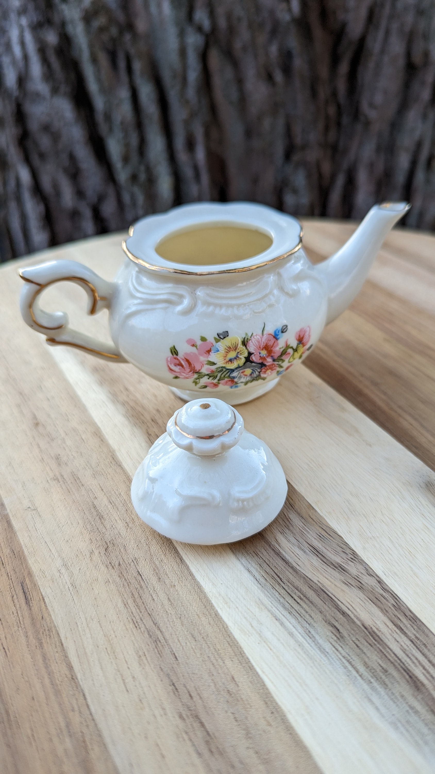 Miniature Teapot Floral Tiny Teapot Small Teapot Vintage - Etsy