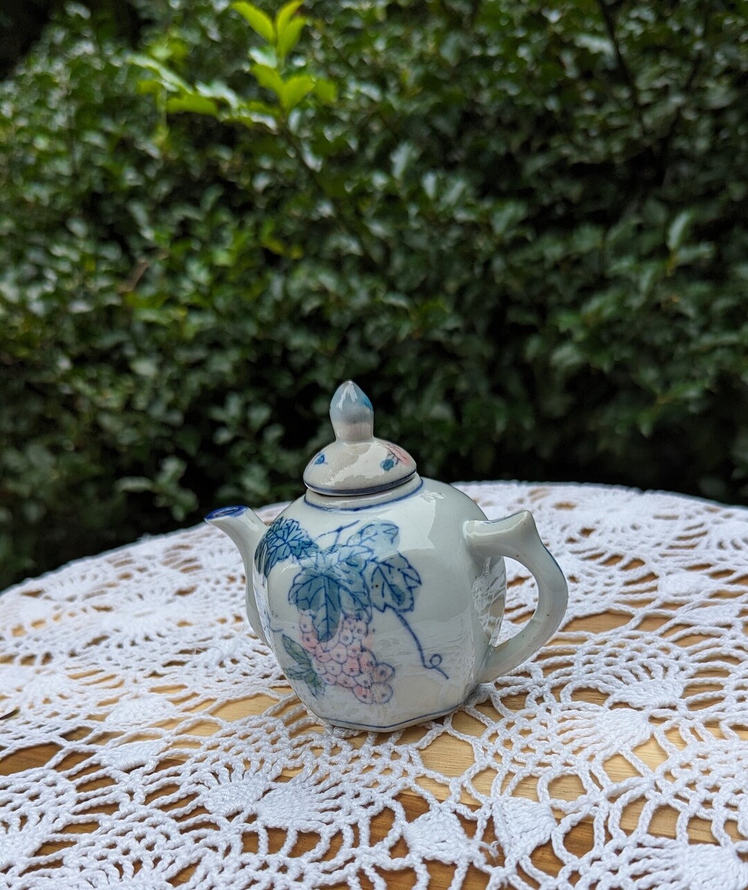 Vintage Miniature Teapot Tiny Teapot Small Teapot Vintage Blue - Etsy