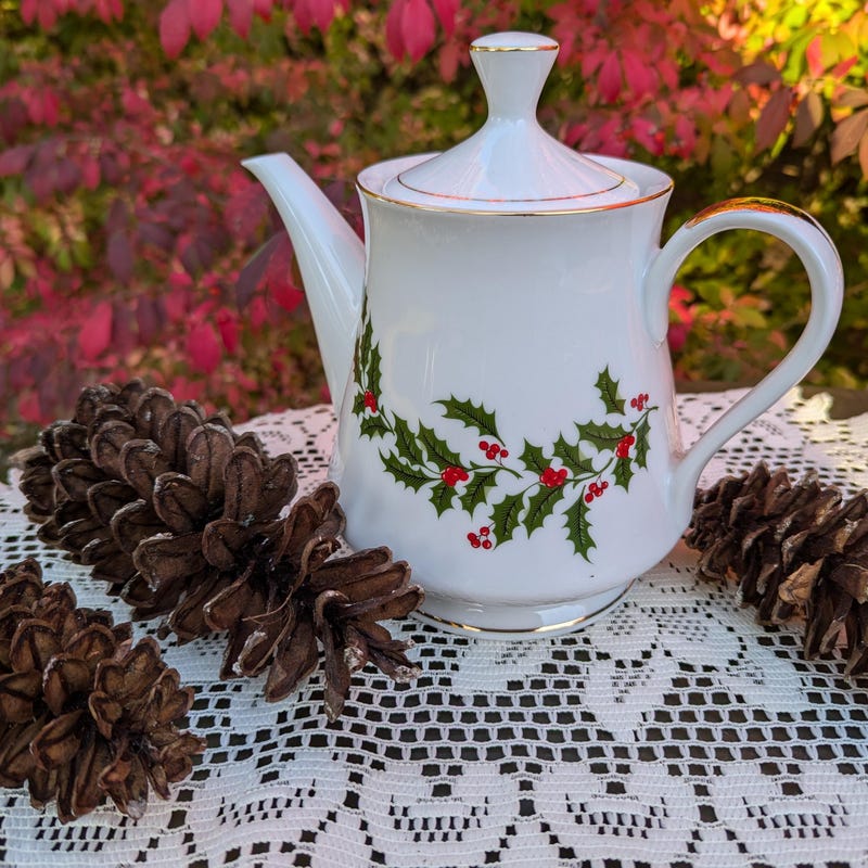 Christmas Teapot - Etsy