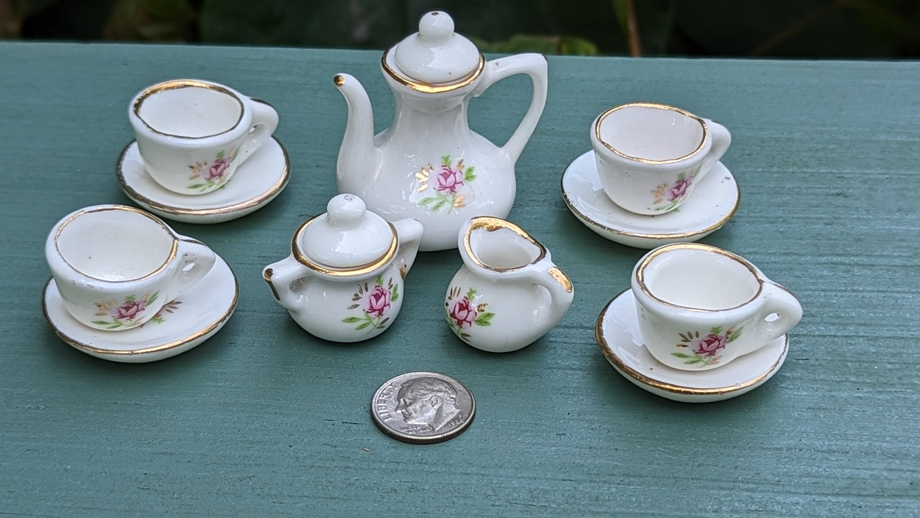 Vintage Doll Tea Set Vintage Child Tea Set Doll House Cottage - Etsy