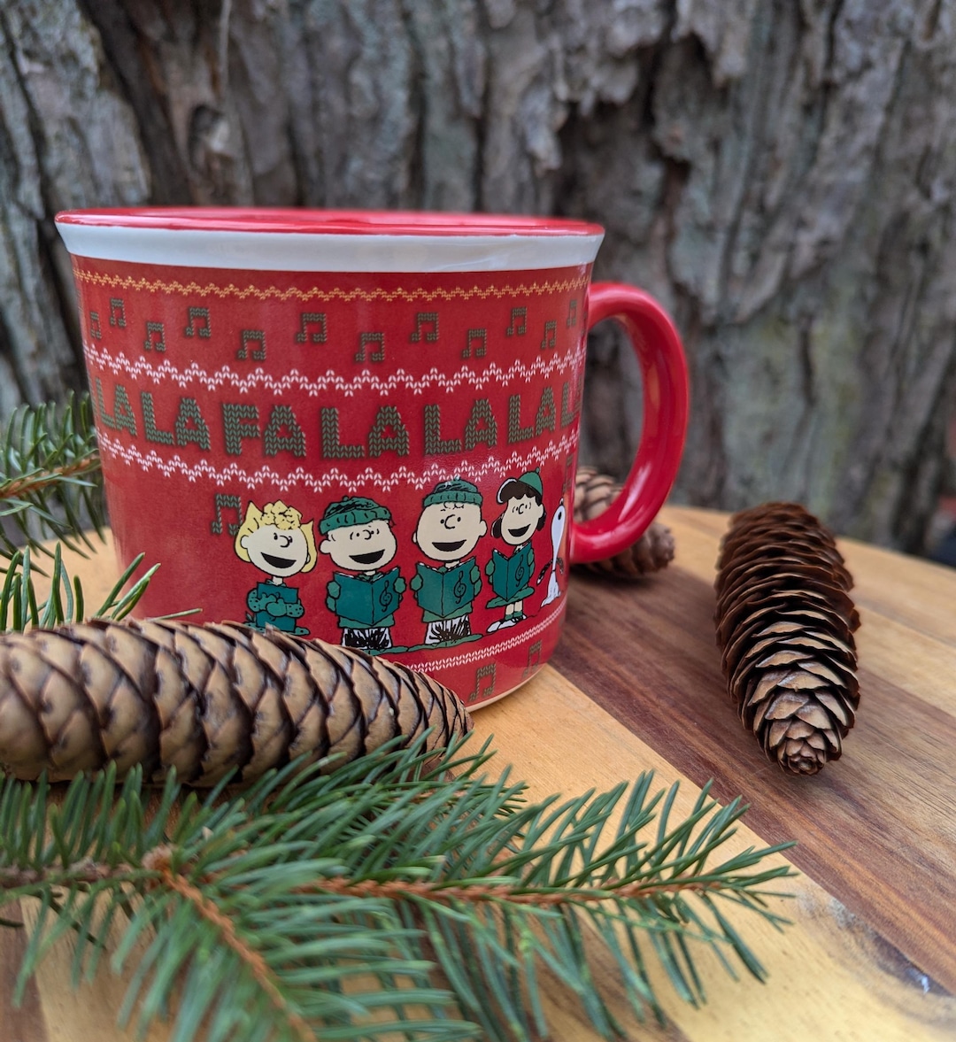 Charlie Brown Mug Peanuts Snoopy, Linus, Peppermint Patty Christmas Cup ...