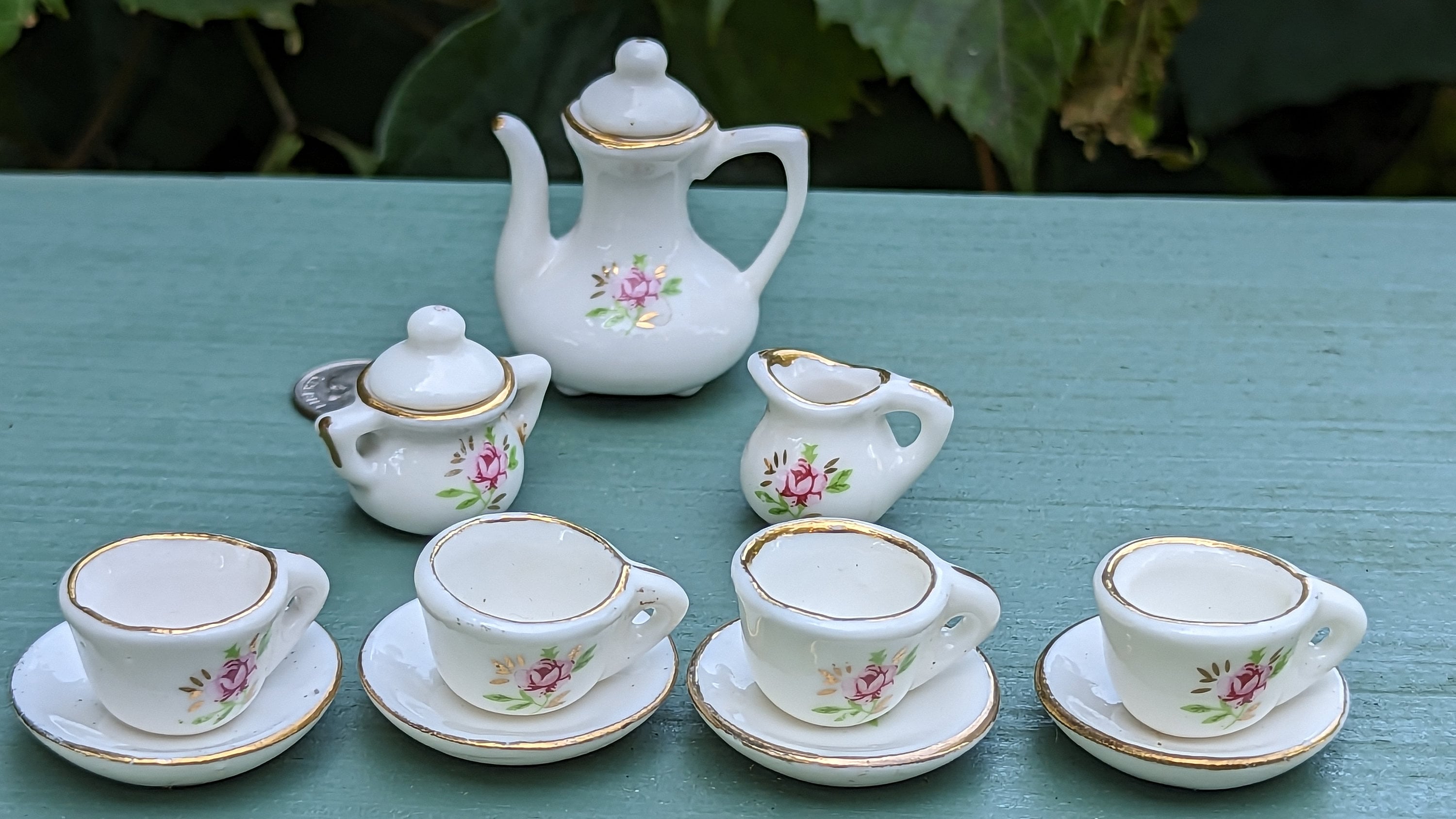 Vintage Doll Tea Set Vintage Child Tea Set Doll House Cottage - Etsy