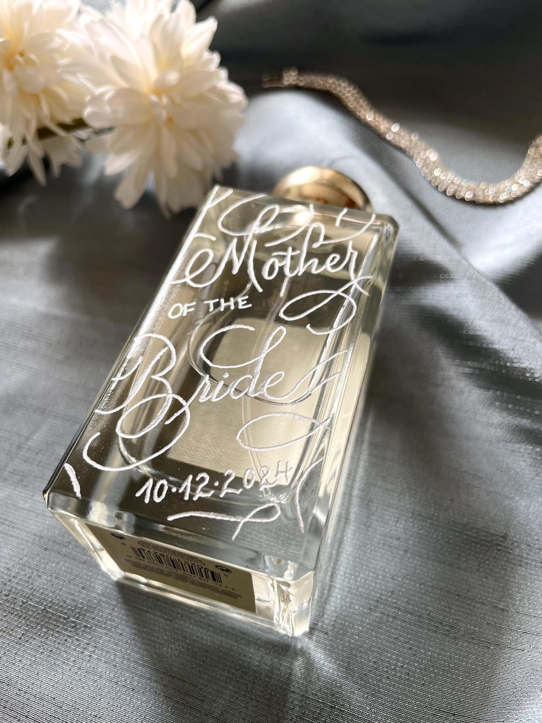 Fancy Engraved Perfume Bottle, Engraved Perfume Gift, Formal Swirls on ...