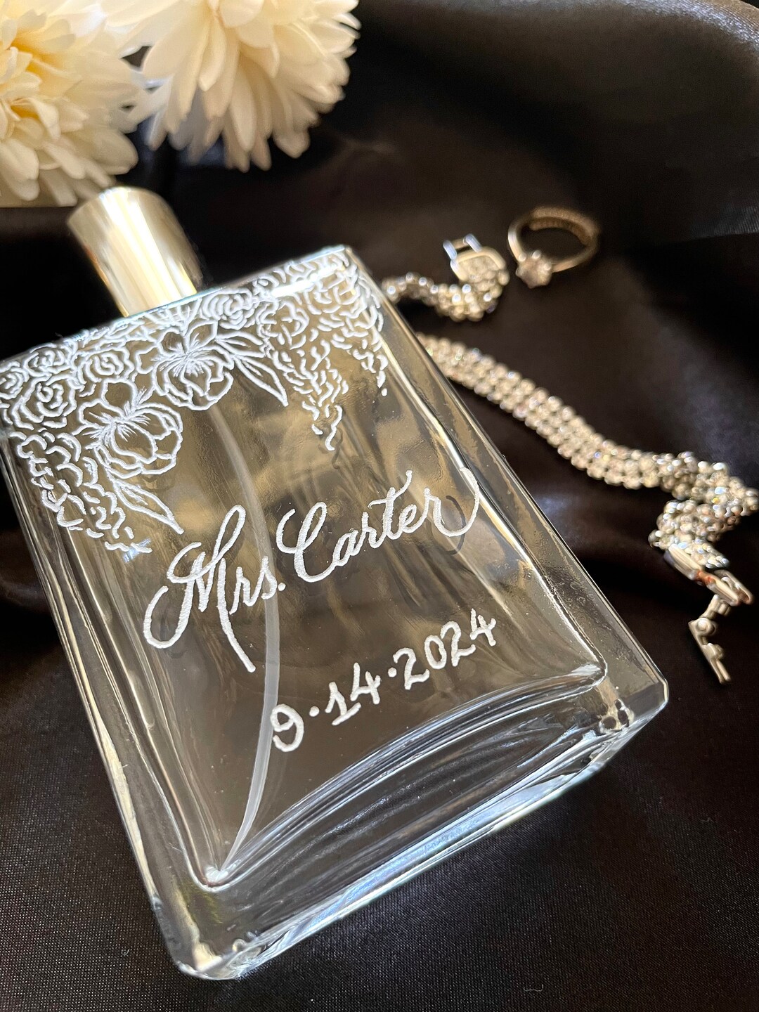 Engraved Refillable Perfume Cologne Bottle | 3.4 Oz | Gifts Birthday ...