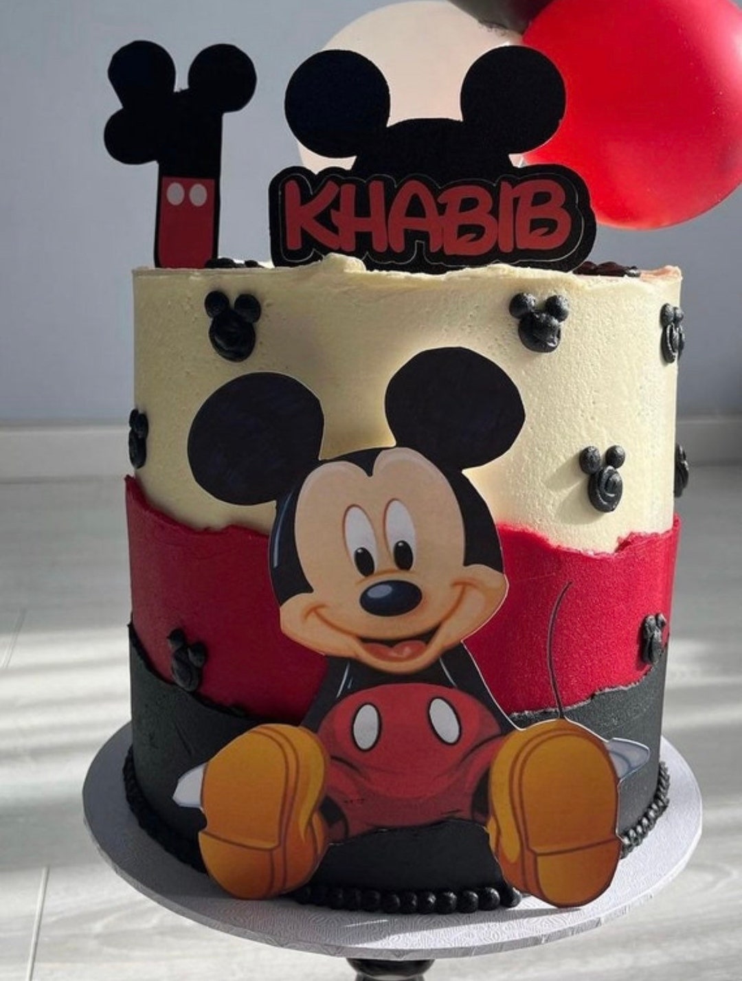 Mickey Mouse Topper Set - Etsy UK