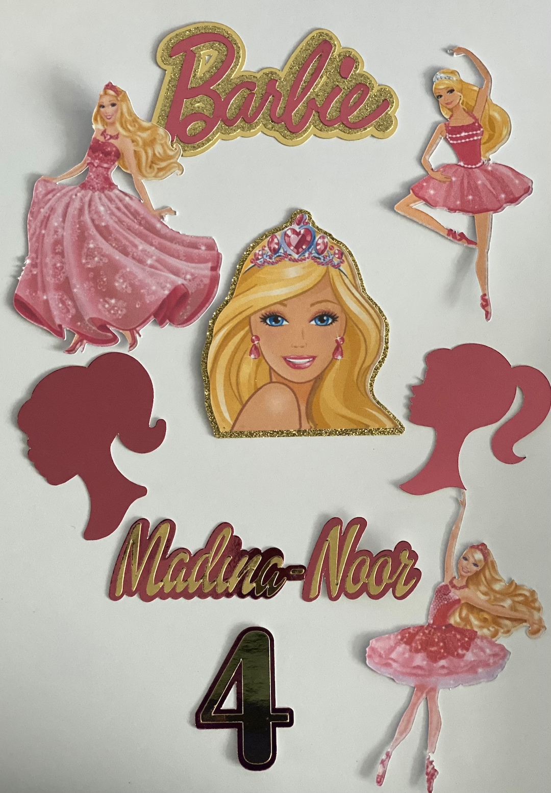 Barbie Cake Topper Set - Etsy UK