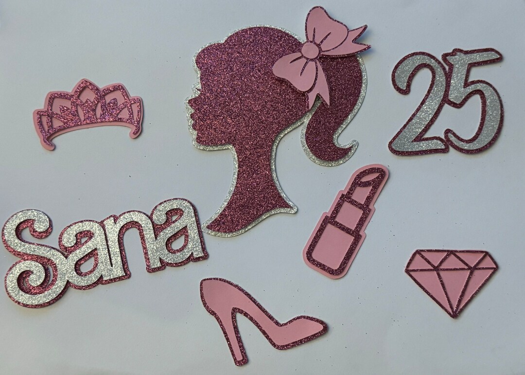 Barbie Cake Topper Set - Etsy