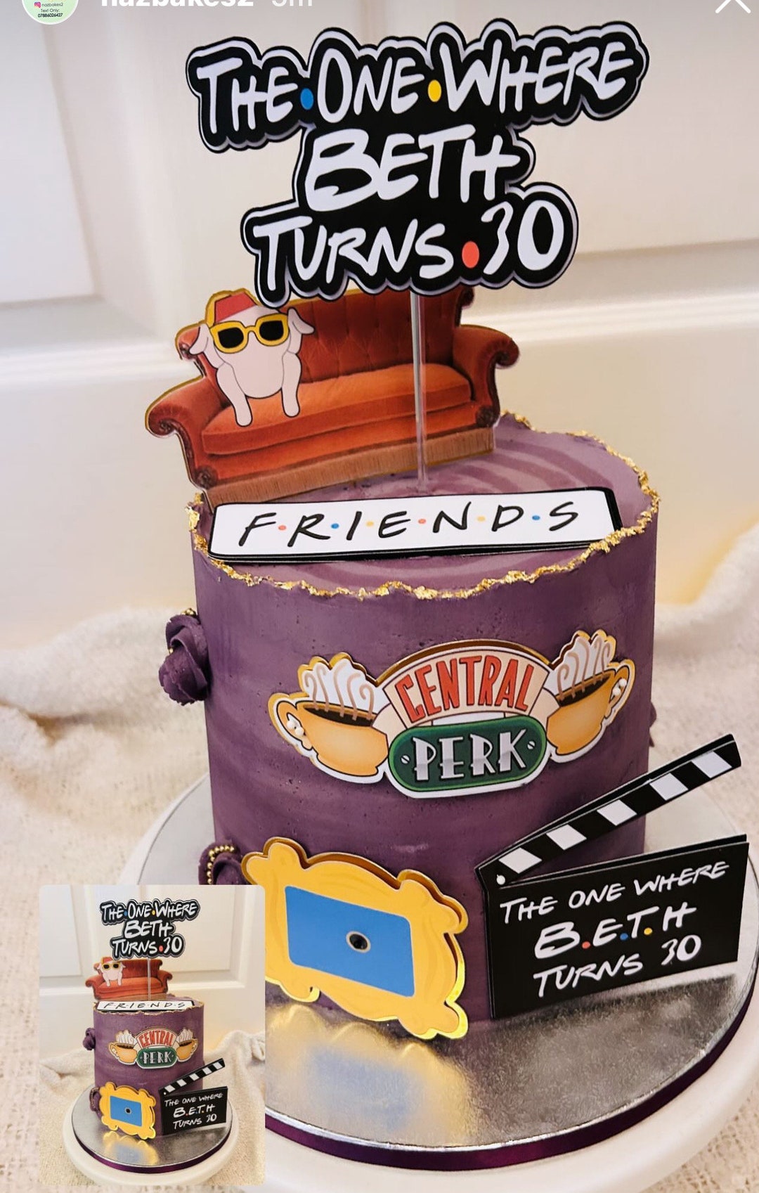 Friends Inspired 9 Piece Cake Topper Set - Etsy UK