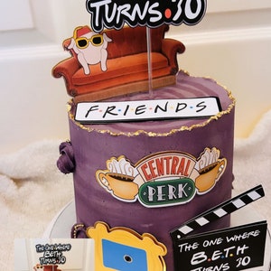 Friends Inspired 9 Piece Cake Topper Set - Etsy UK