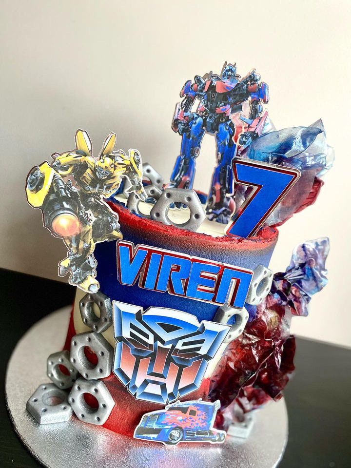 Transformers Cake Topper Set - Etsy UK
