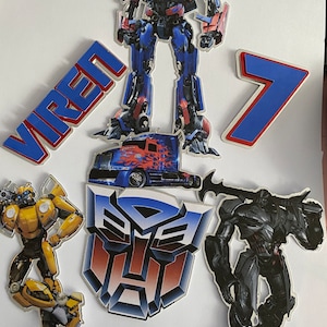 Transformers Cake Topper Set - Etsy UK