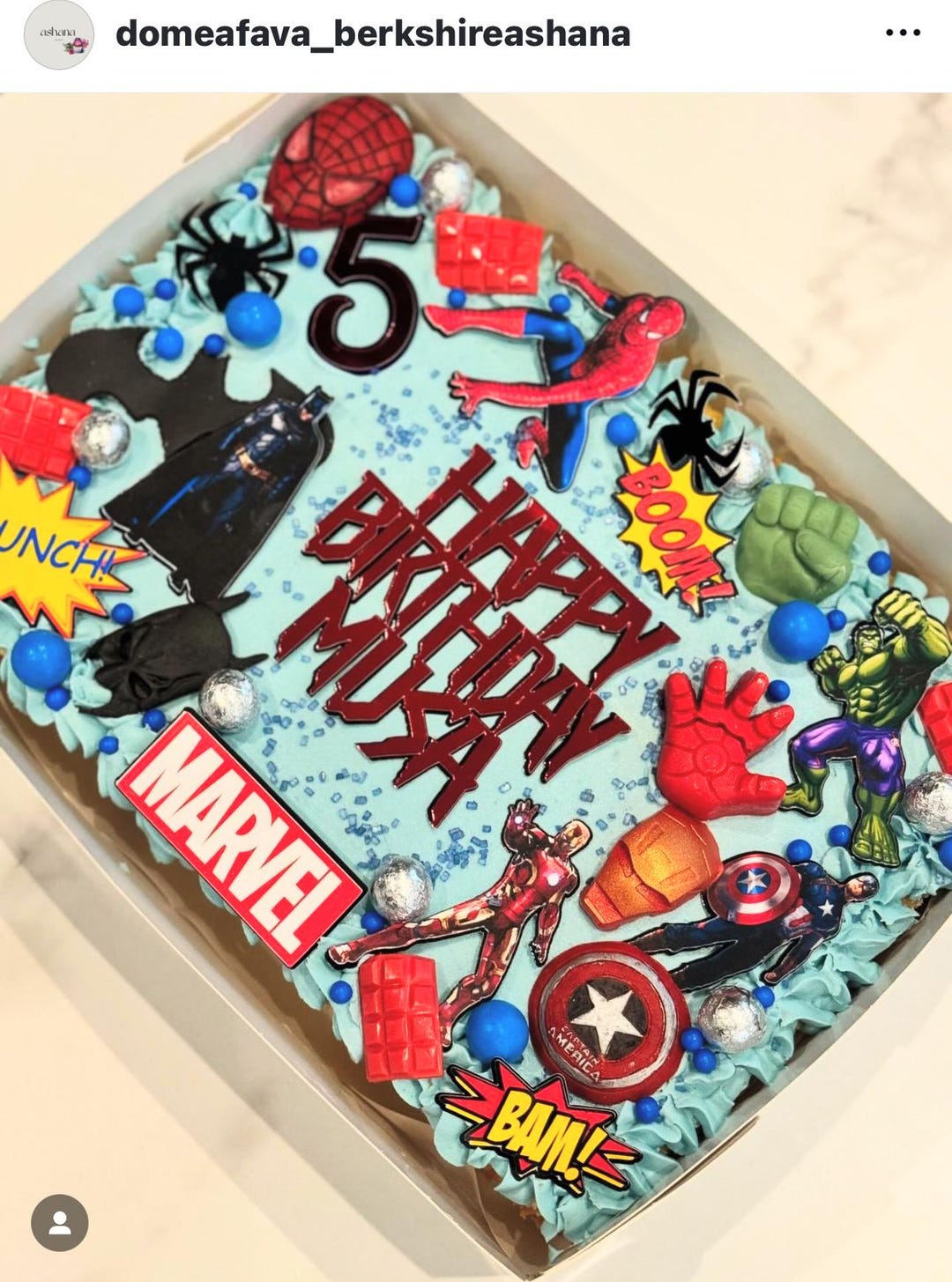 Marvel Inspired Cake Topper Set - Etsy UK