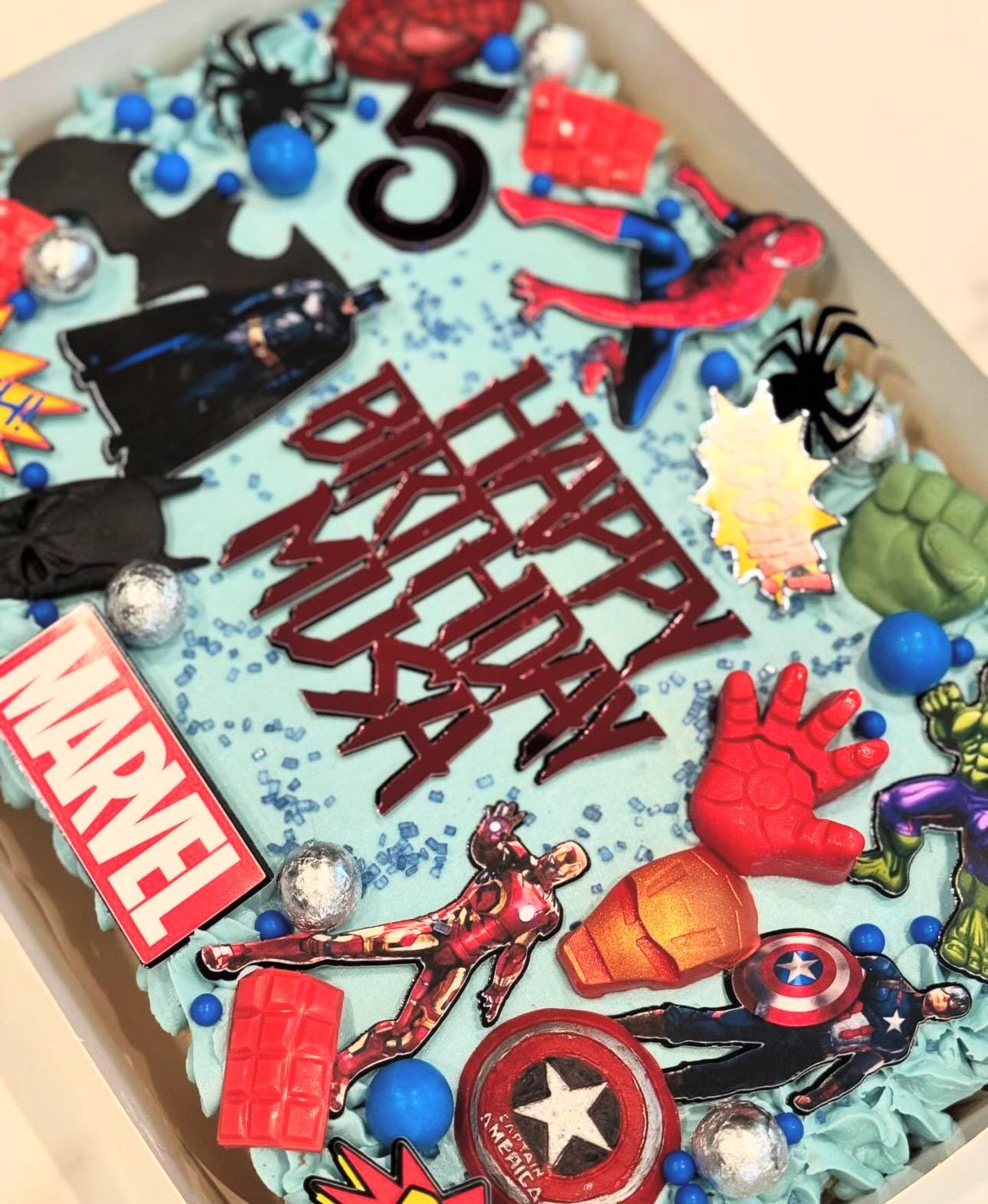 Marvel Inspired Cake Topper Set - Etsy UK