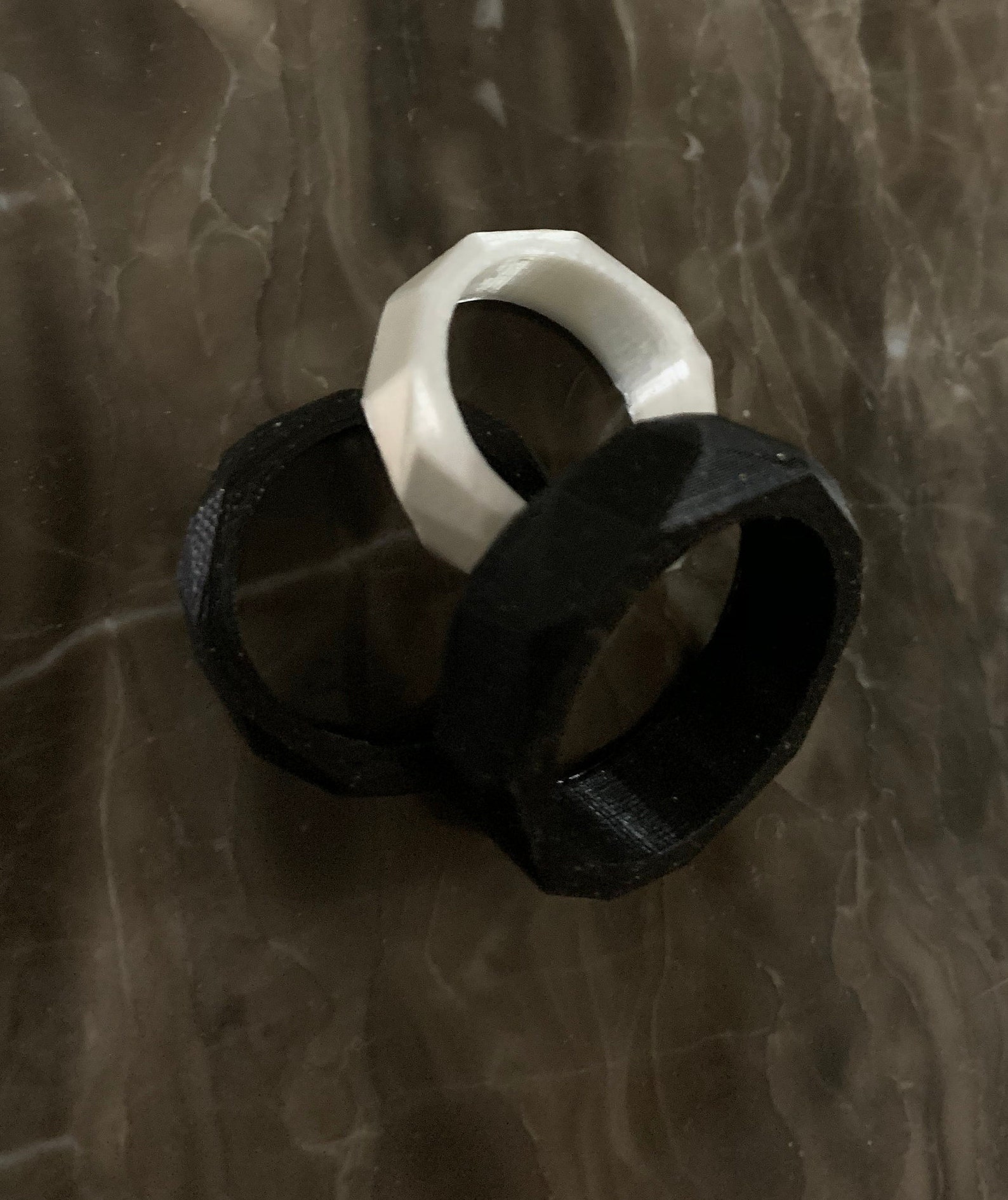 Low Poly Ring 3D Printed Ring Lightweight and Modern Annamary Jewelry ...