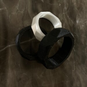 Low Poly Ring 3D Printed Ring Lightweight and Modern Annamary Jewelry ...