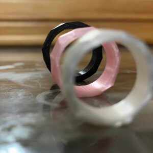 Low Poly Ring 3D Printed Ring Lightweight and Modern Annamary Jewelry ...
