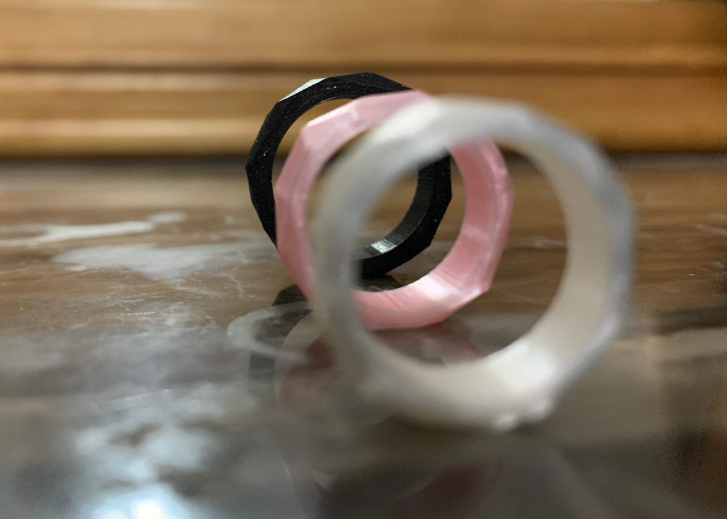 Low Poly Ring 3D Printed Ring Lightweight and Modern Annamary Jewelry ...