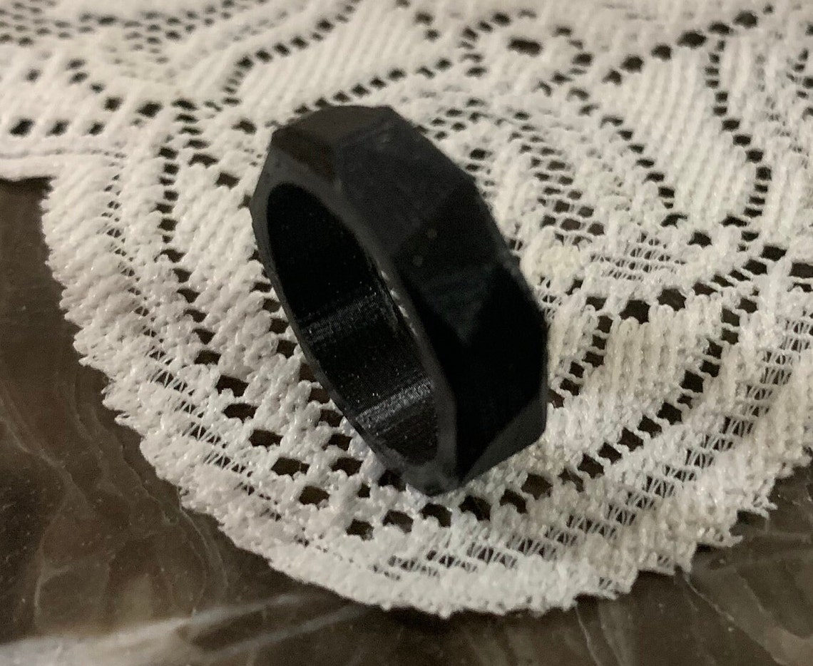 Low Poly Ring 3D Printed Ring Lightweight and Modern Annamary Jewelry ...
