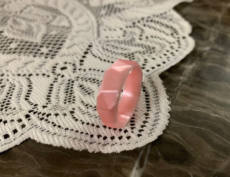 Low Poly Ring 3D Printed Ring Lightweight and Modern Annamary Jewelry ...