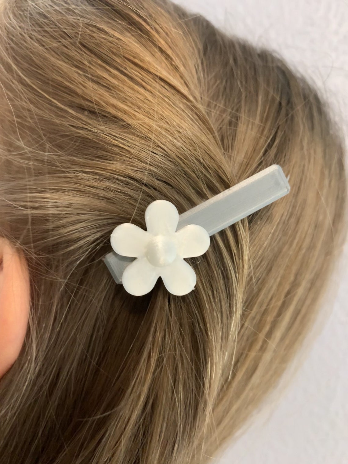 Barrette Set, Hair Clip W/ Large Flower Pair, Alligator Clip Hair ...