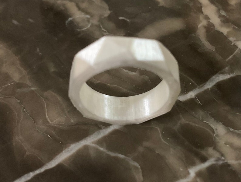 Low Poly Ring 3D Printed Ring Lightweight and Modern Annamary Jewelry ...