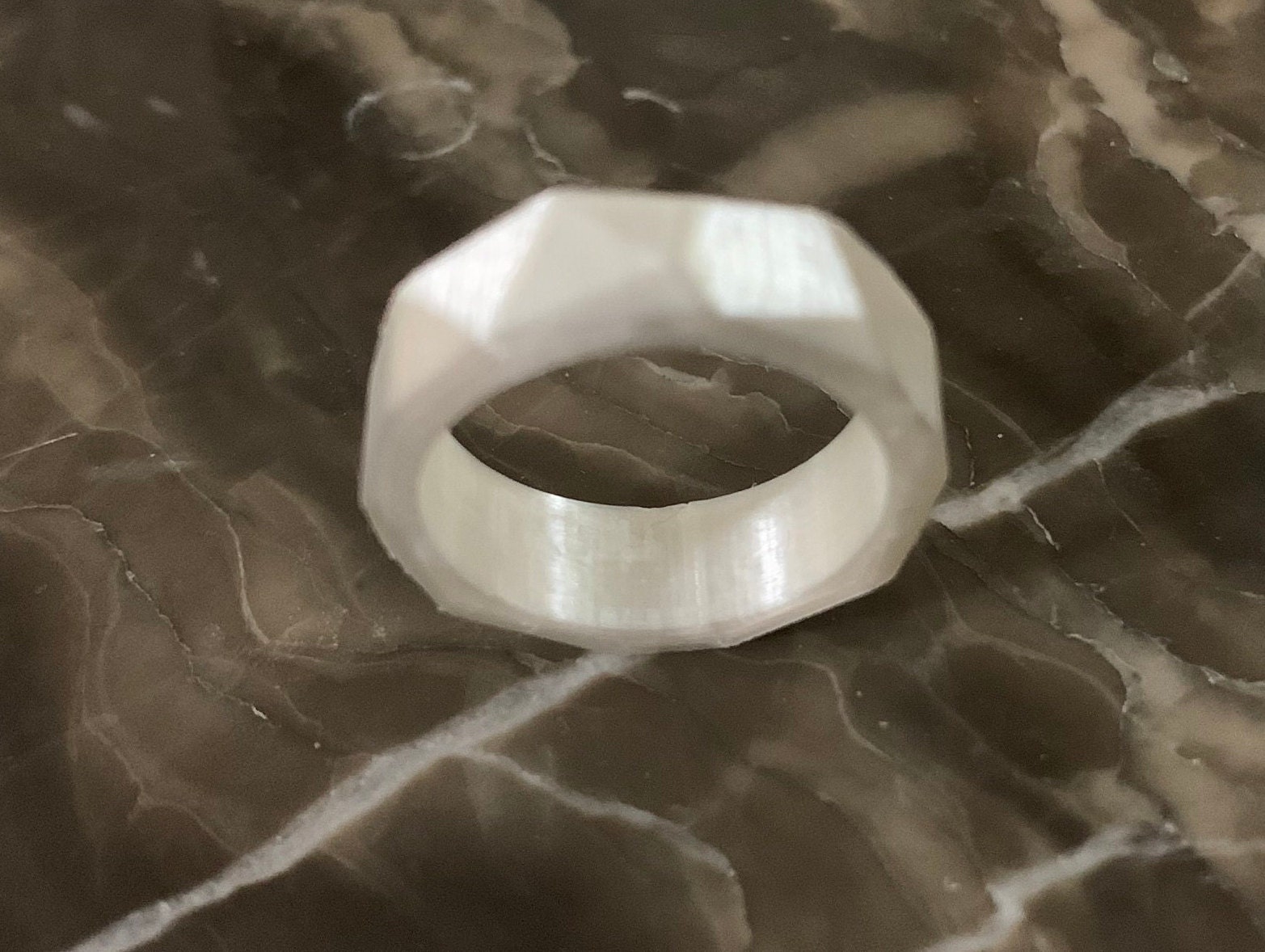 Low Poly Ring 3D Printed Ring Lightweight and Modern Annamary Jewelry ...