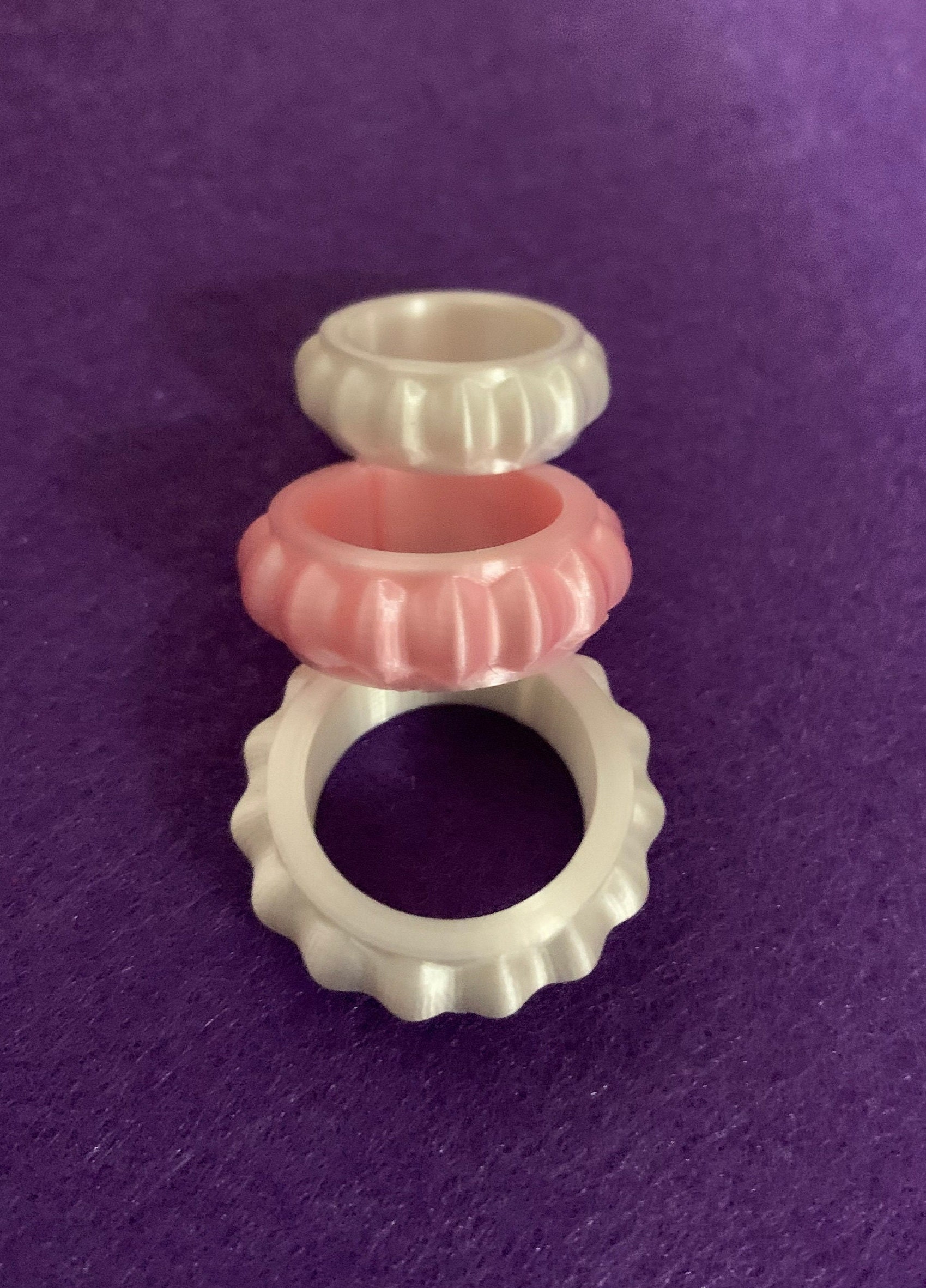Flower Ring 3D Printed Ring Lightweight and Modern Annamary Jewelry - Etsy