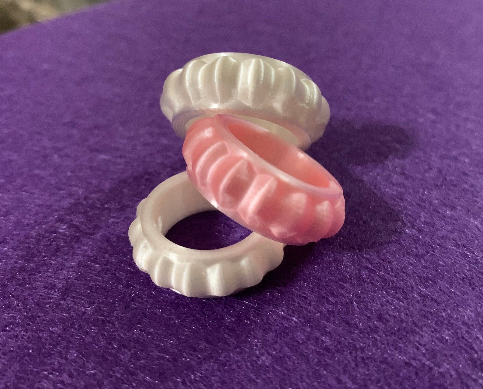 Flower Ring 3D Printed Ring Lightweight and Modern Annamary Jewelry - Etsy