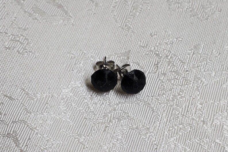 Low Poly Stud Medium Handmade 3D Printed Earrings Hypoallergenic ...