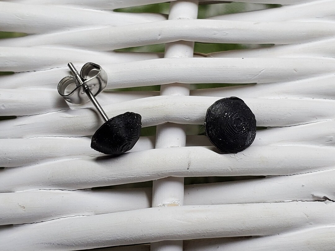 Low Poly Stud Small Handmade 3D Printed Earrings Hypoallergenic ...