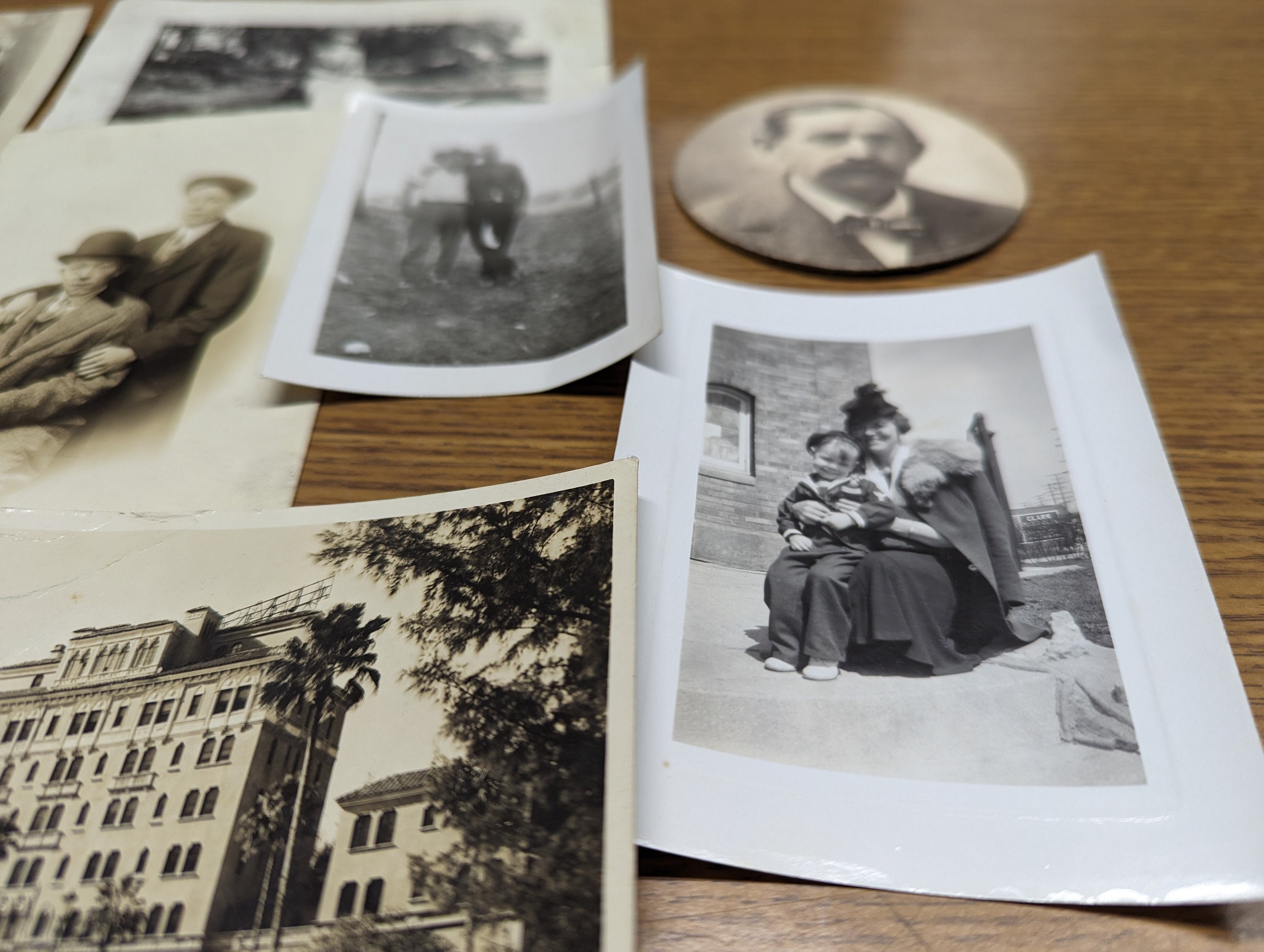 8 Random Vintage Postcards and Photos. Black and White Vintage ...