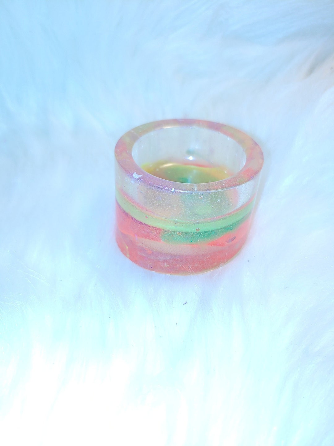 Neon Resin Tea Light Holder - Etsy