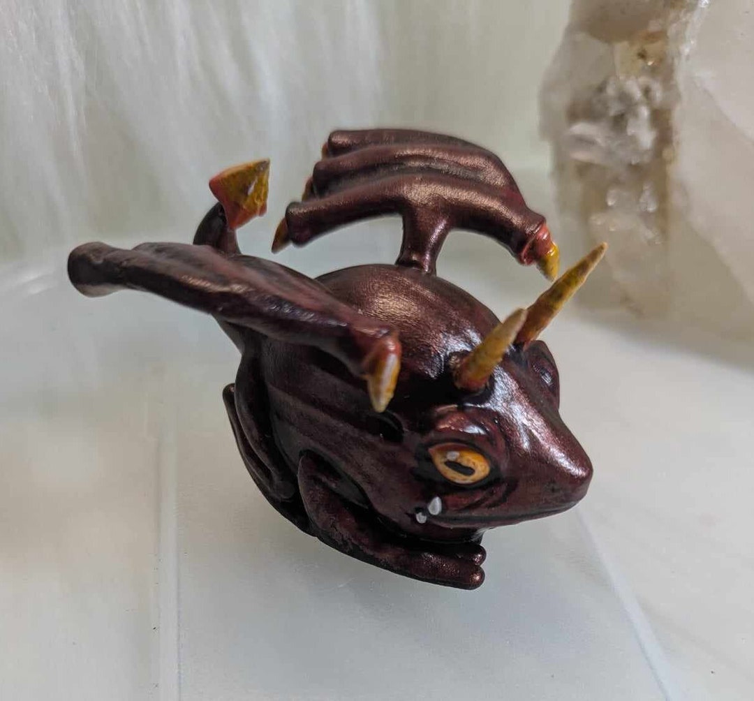 Devil Toad. 3D Resin Printed. Hand Painted - Etsy