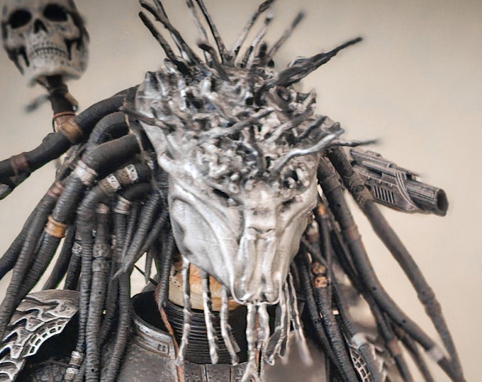 Predator Bio Mask Yautja Helmet for NECA HIYA HOTTOYS Action Figure ...