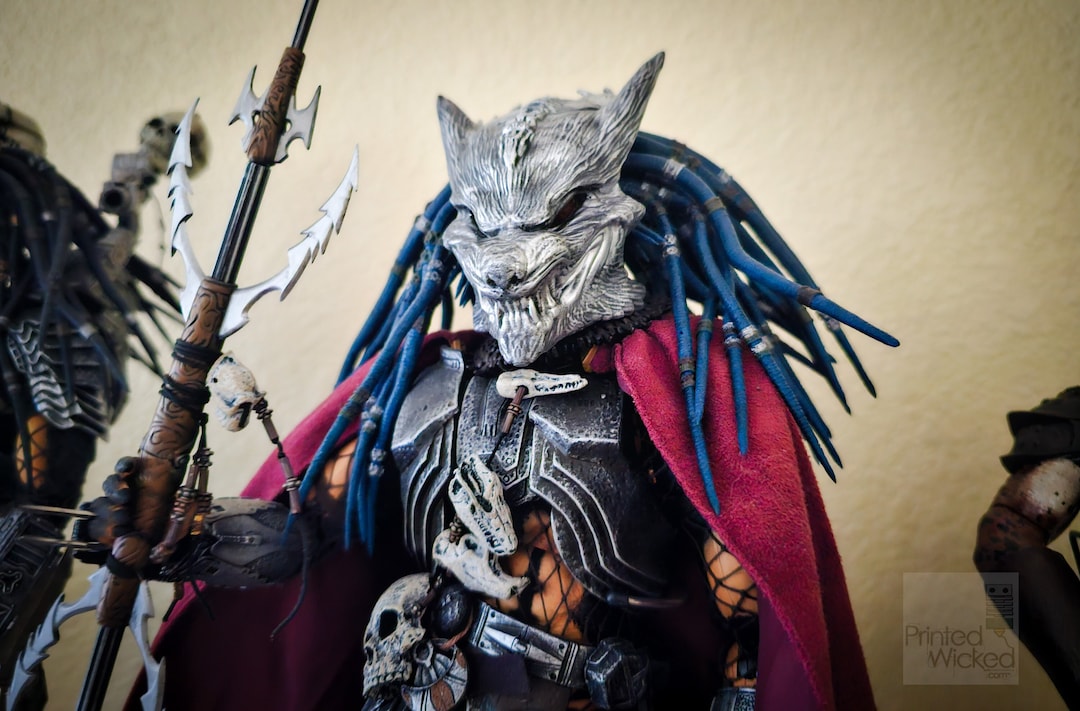 Predator Bio Mask Yautja Helmet for NECA HIYA HOTTOYS Action Figure ...