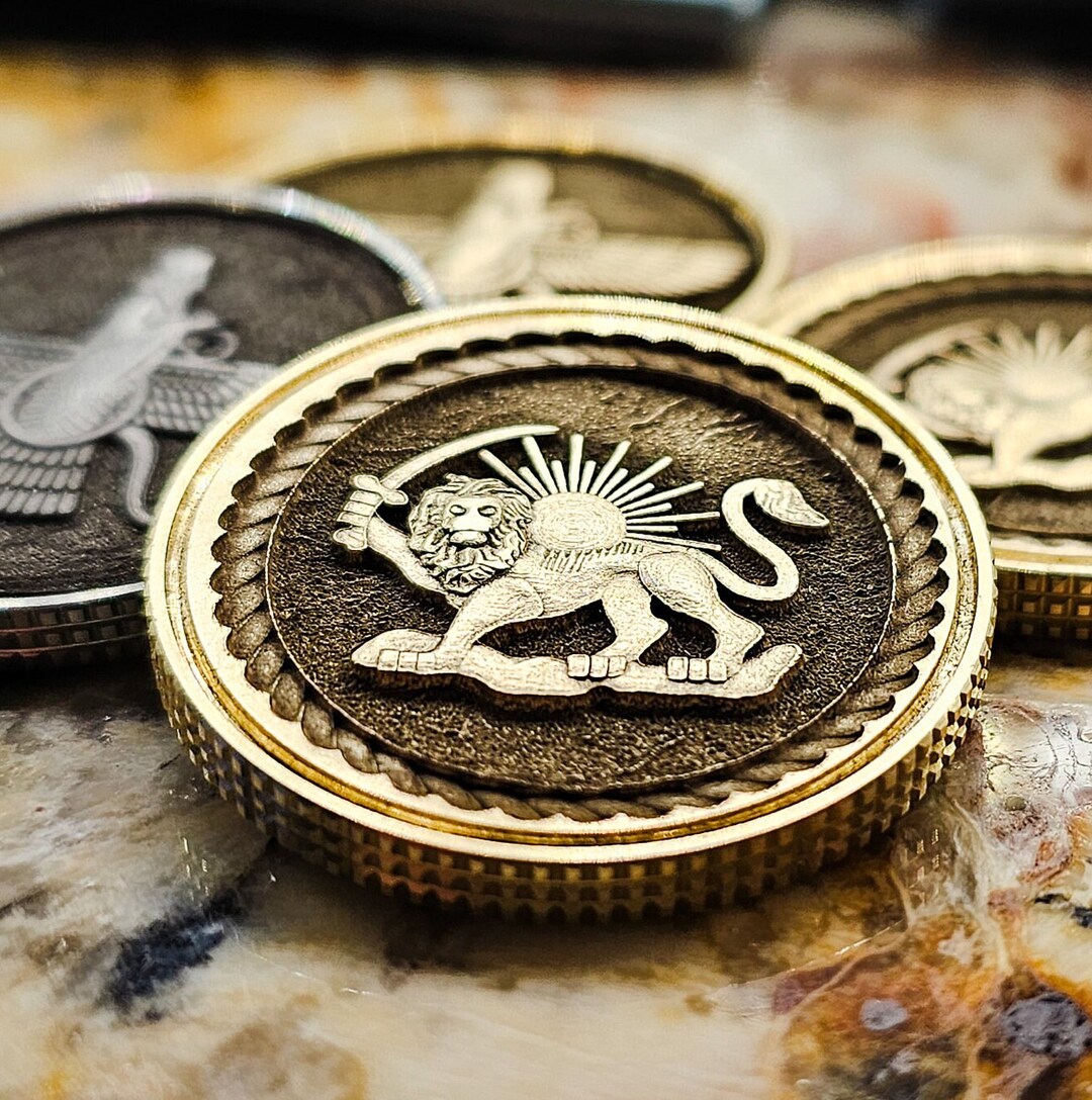 Royal Family Dynasty Coin | Precious Metal | Pahlavi Insignia Symbol ...
