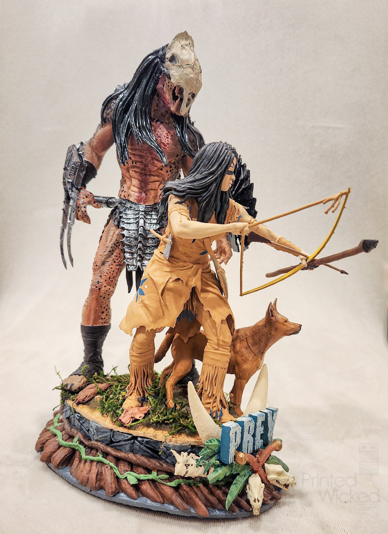 Feral Yautja Predator Diorama Sculpture From Prey Hand - Etsy