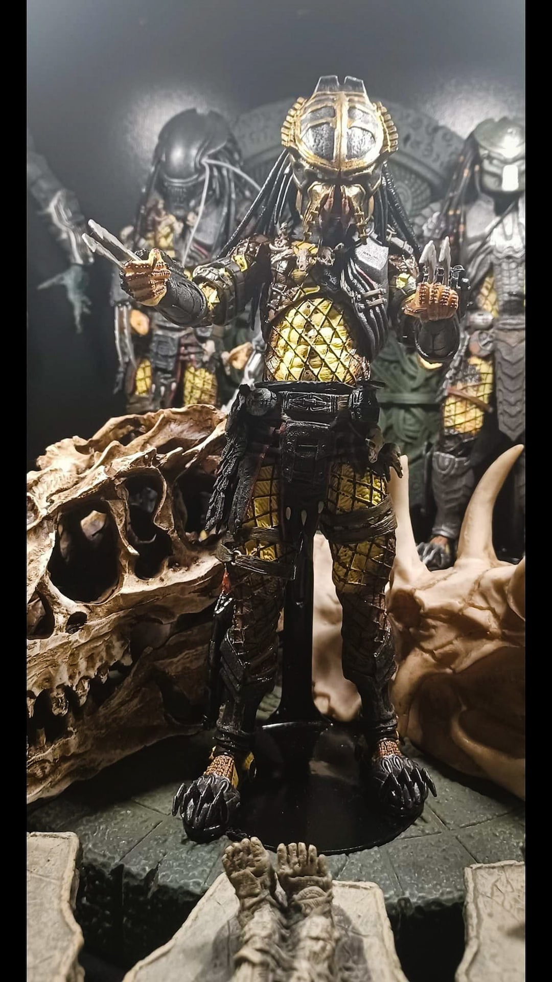 Predator Bio Mask Yautja Helmet for NECA HIYA HOTTOYS Action Figure ...