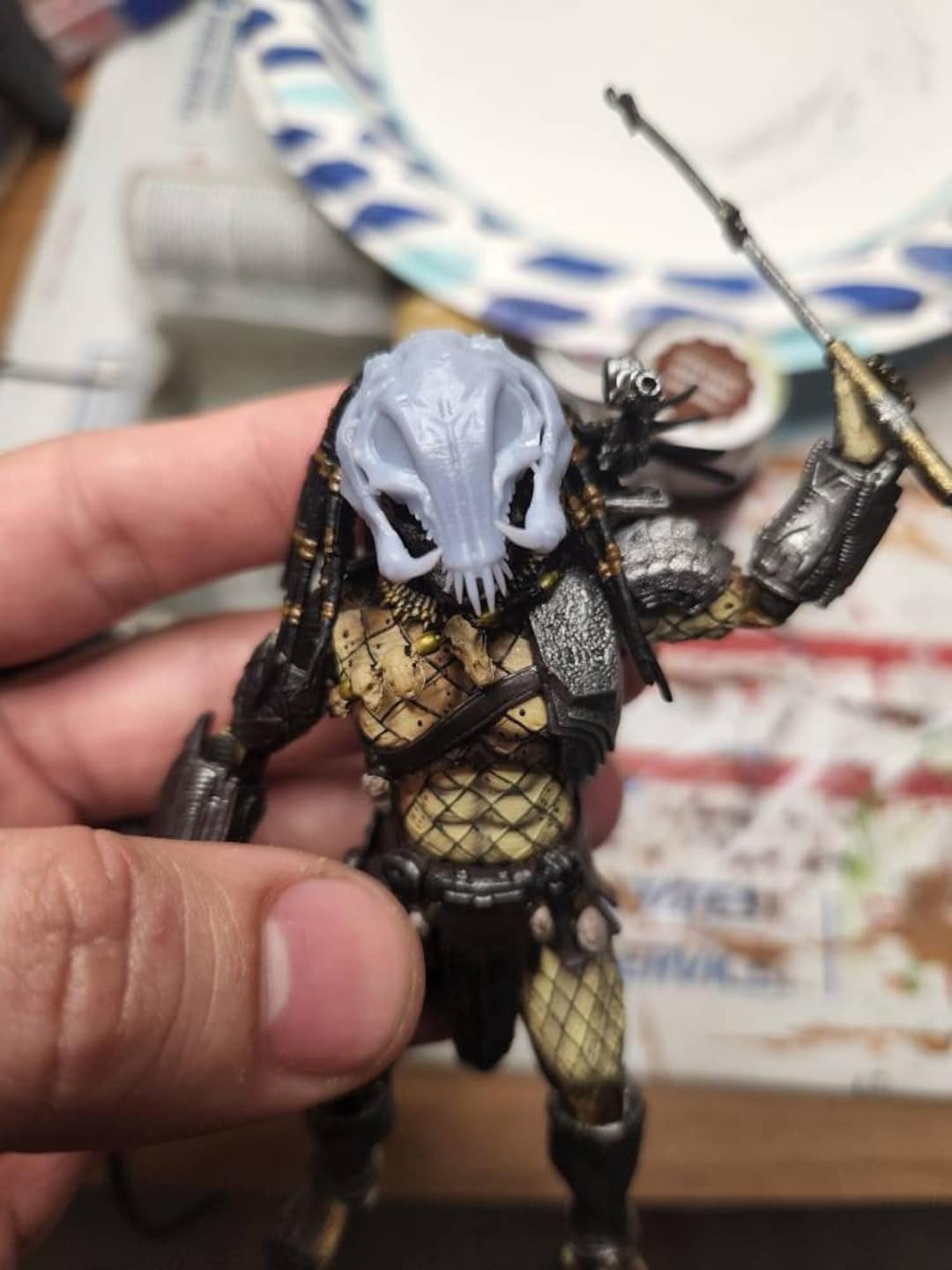 Predator Bio Mask Yautja Helmet for NECA HIYA HOTTOYS Action Figure ...