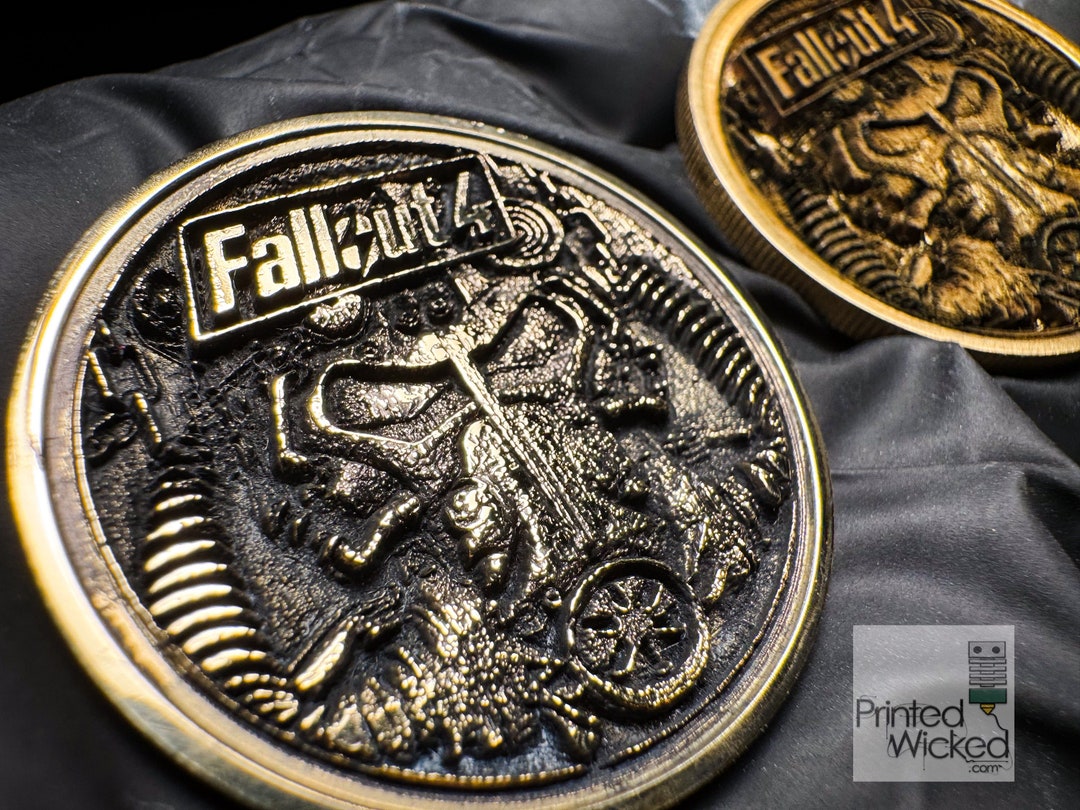 T60 Fall Out Fallout Power Armor Fan Art Honor Coin Custom Engraved ...