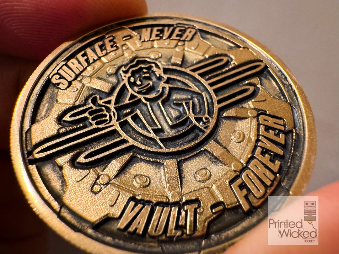 Vault Boy Fall Out Pipboy Fallout Bobble Head Fan Art Honor Coin ...