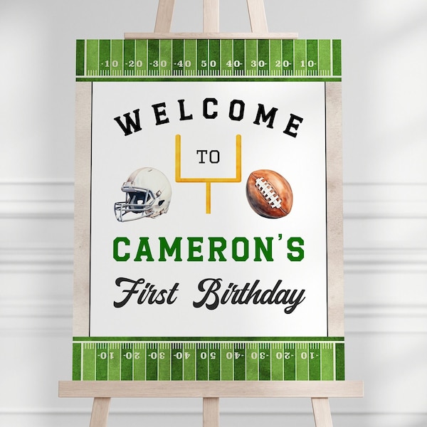 Football Welcome Sign - Etsy